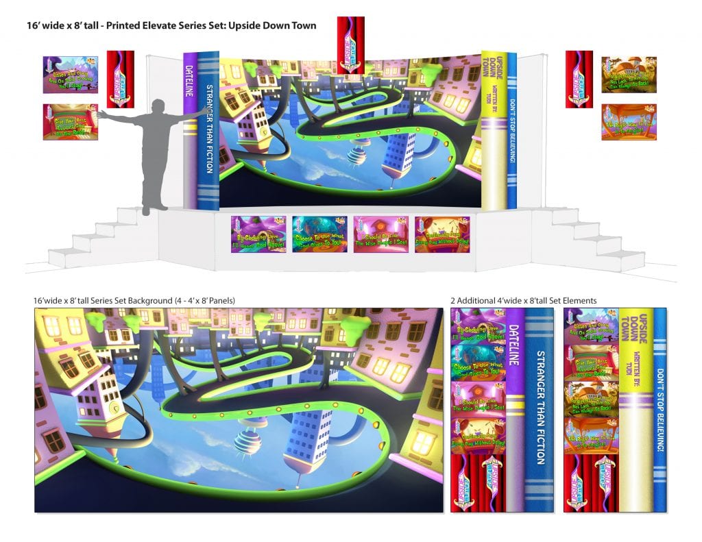 Upsidedown Town Set - Elevate Kids Now